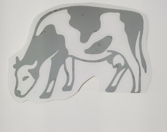 Alien Abducting Cow Vinyl Sticker Holographic Option - Etsy