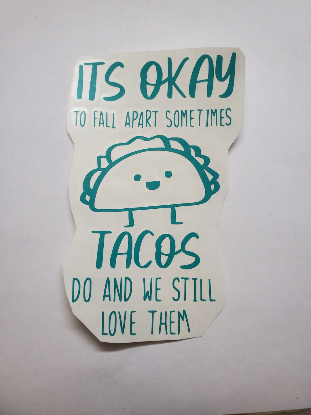 Tacos Vinyl Decal Sticker. - Etsy