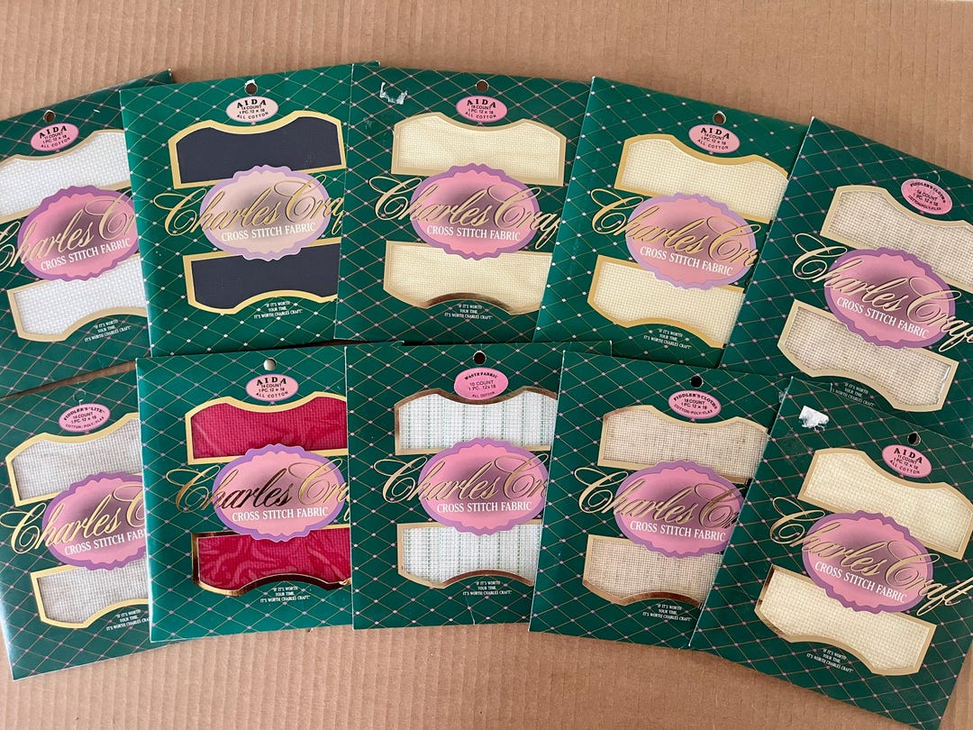 New in Box Charles Craft Aida Cloth in Different Sizes and Colors ...