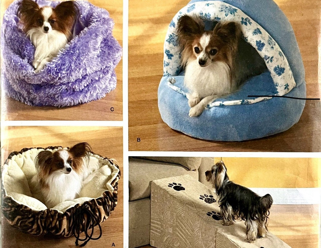 UNCUT Simplicity 3906 Dog Beds and Ramp Designed by Carla Reiss, Sized ...