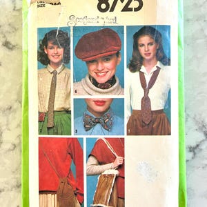 Complete 1978 Simplicity 8723 Misses' and Men's Ties, Bag With Fringe ...