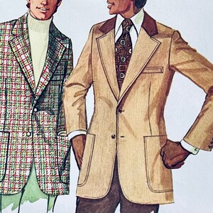 Complete 1972 Simplicity 5217 Men's Proportioned Sport's Coat, Lined ...