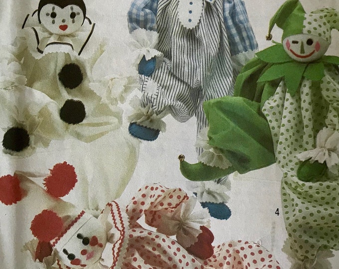 UNCUT 1981 Simplicity 5259, 213, 8379 Clown Dolls Pattern, Transfers ...