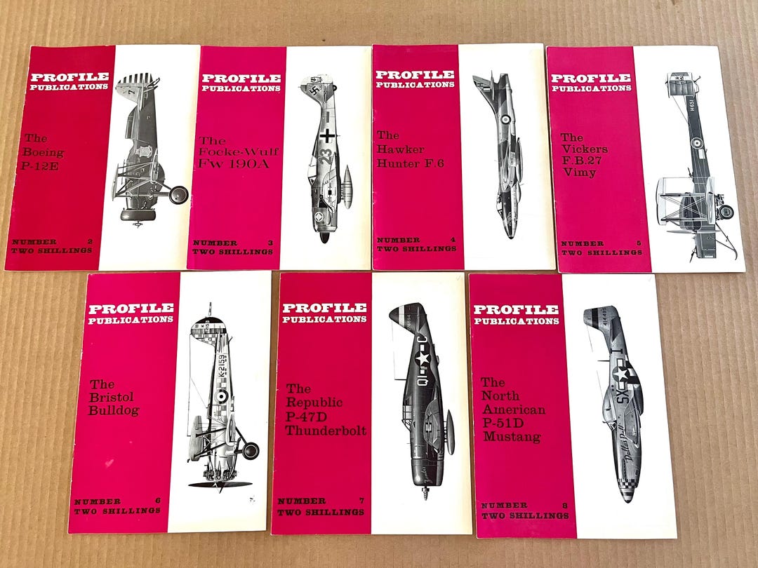 Profile Publications 1960's Military Aircraft Booklets, Volumes 2, 3, 4 ...