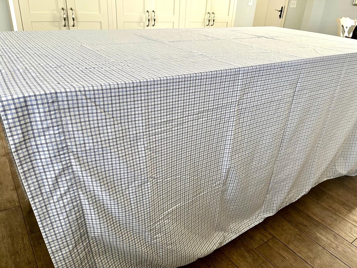 King Sized Flat Sheet by Martha Stewart, 60/40 Cotton Poly Blend, Blue ...