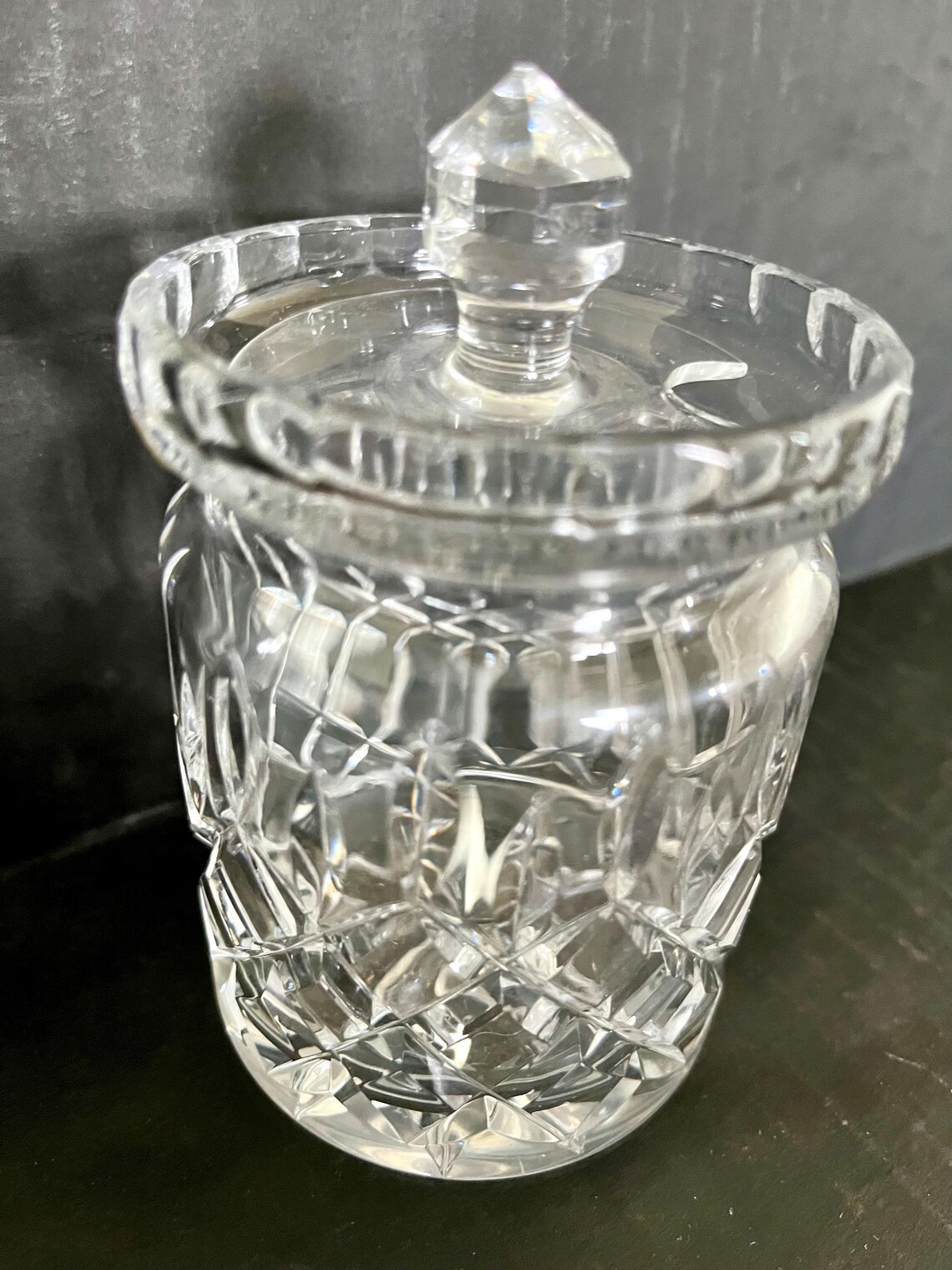 Irish Rose Crystal Jam Jar With Crystal Lid, Manufactured in the Czech ...