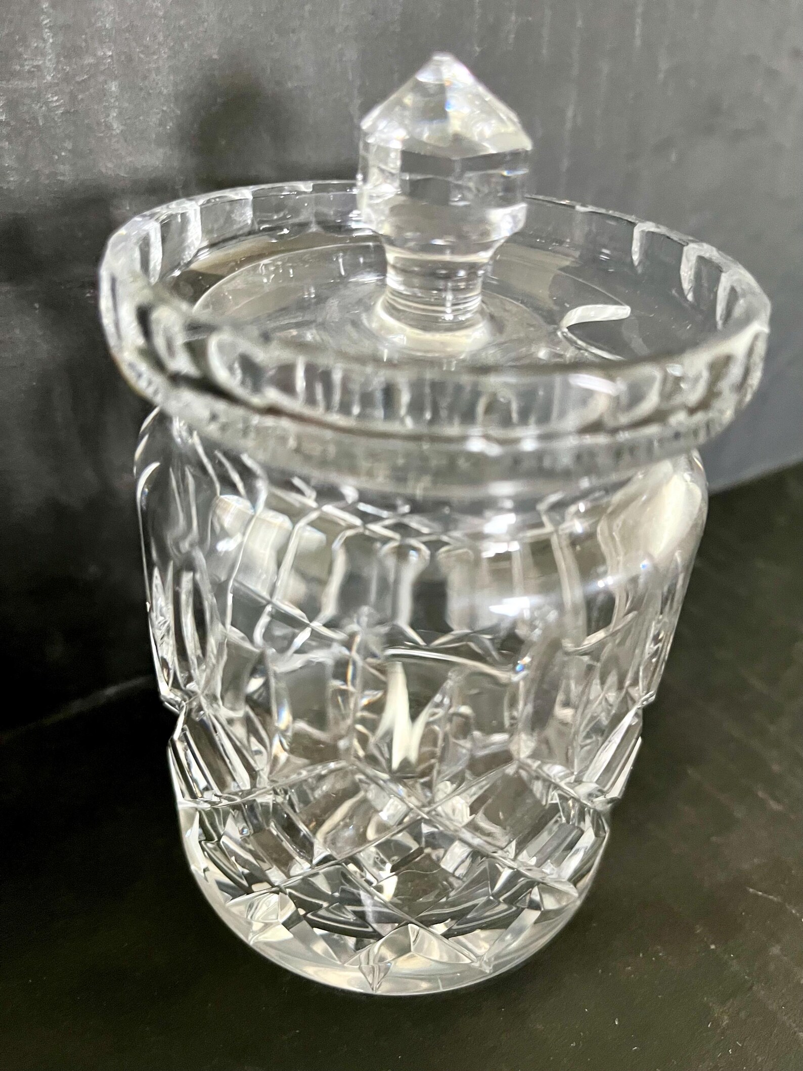 Irish Rose Crystal Jam Jar With Crystal Lid, Manufactured in the Czech ...