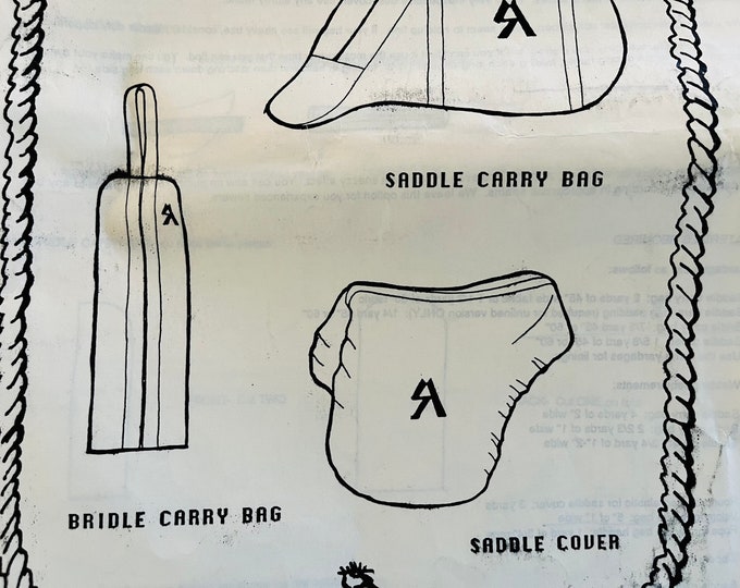 Complete 1980's Suitability 7444 Equestrian Riding Pattern for a Bridle ...