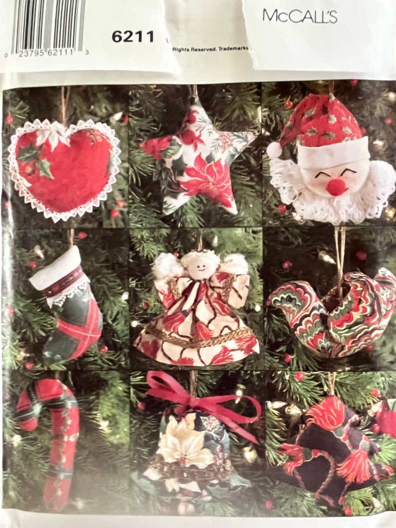 Uncut/complete Christmas Crafts Patterns, Sold Separately, Santa Card ...