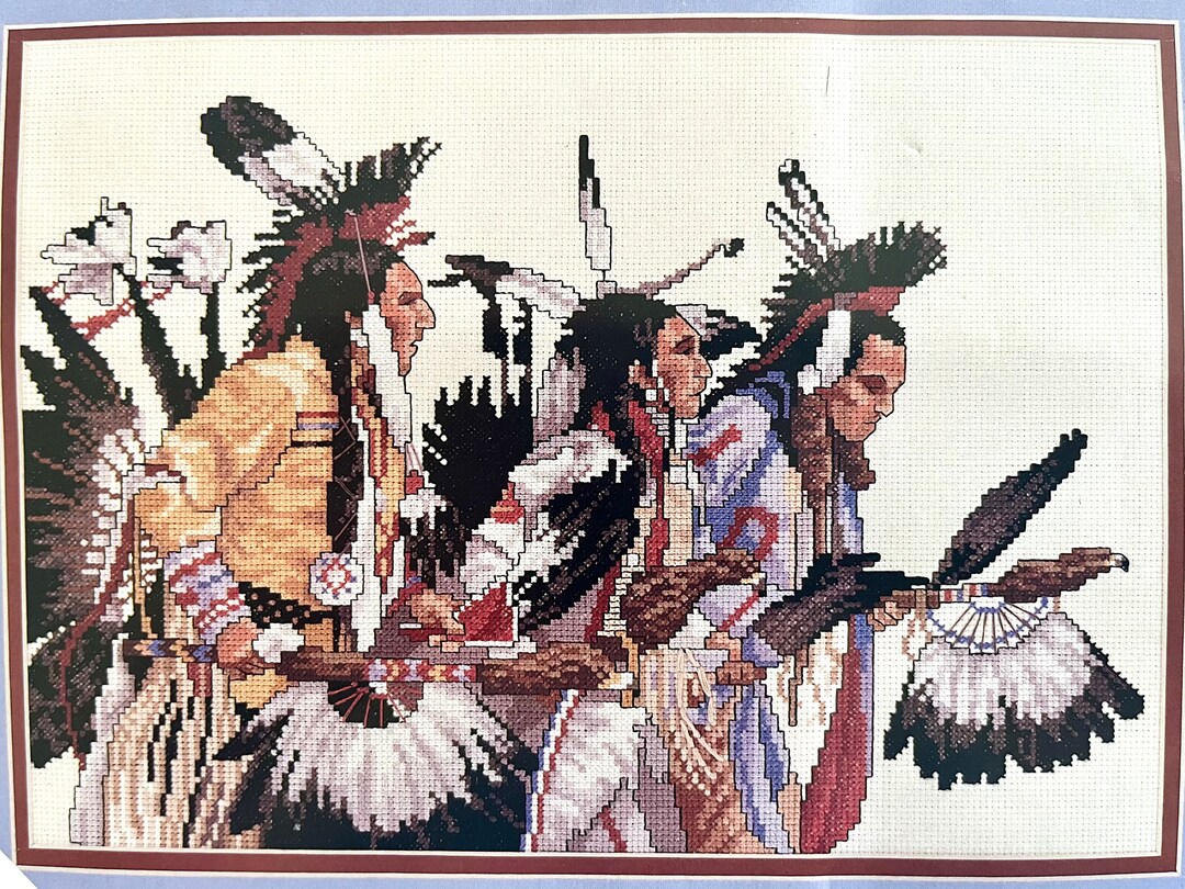 New Needle Treasures 02685 Counted Cross Stitch Kit Called Eagle Dance ...