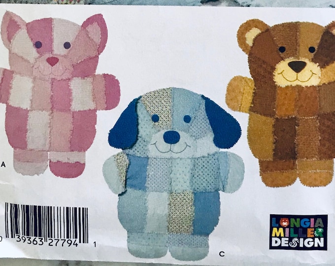 2004 Simplicity 4993 Rag Quilt Wall Hangings or Throws Pattern Designed ...