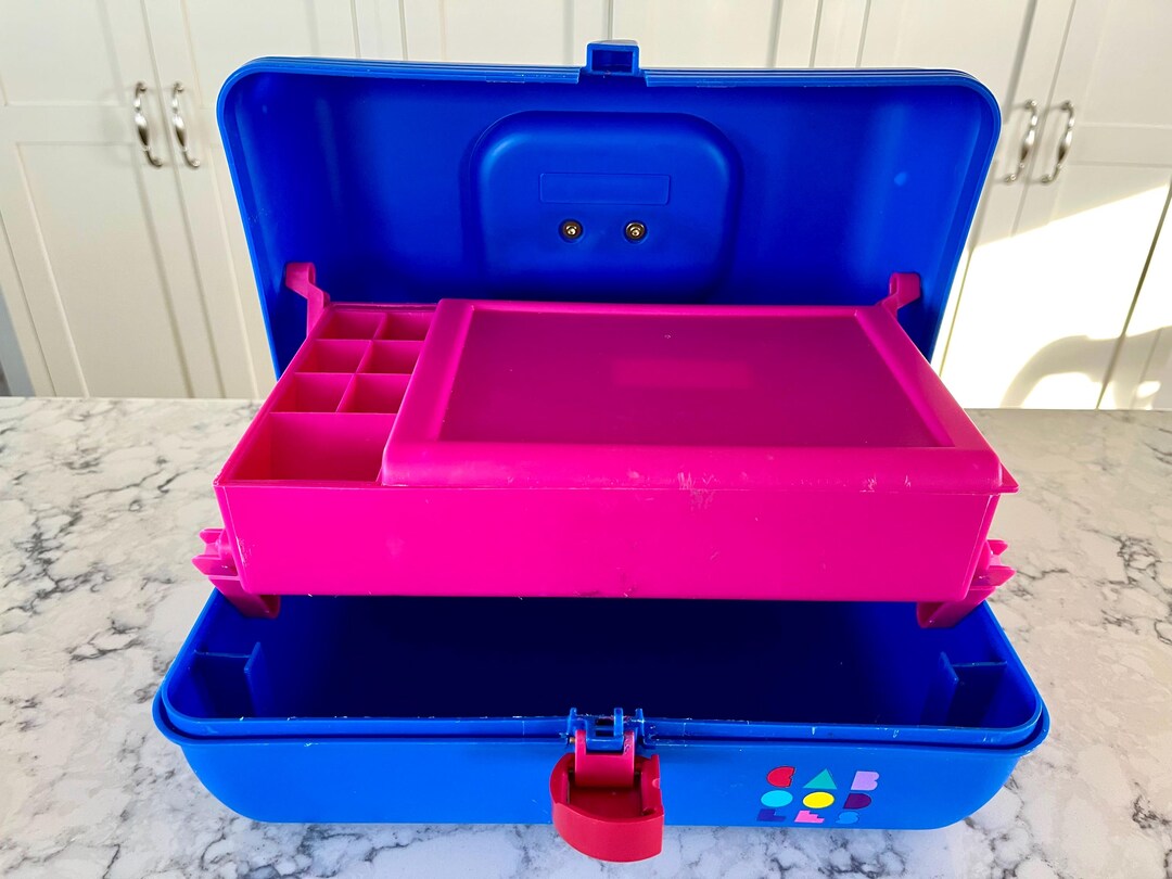 Vintage Caboodles 'on-the-go' Make-up And/or Jewelry Caddy in Bright ...