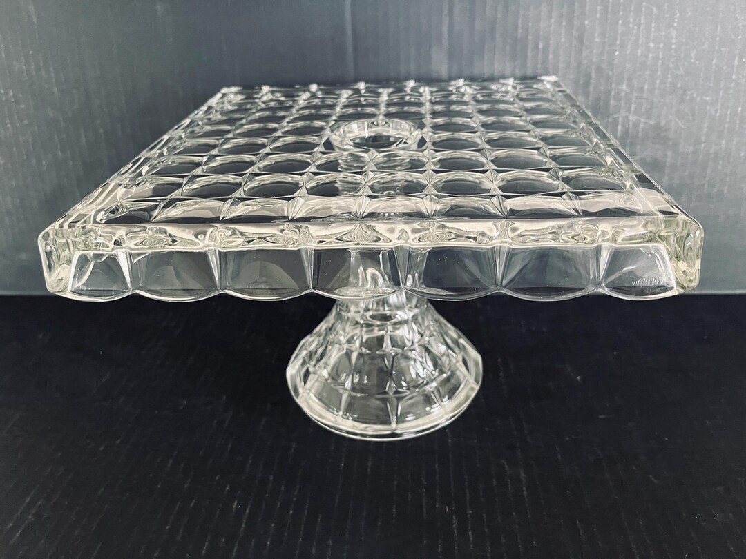 Vintage 1940's Indiana Glass "constellation" Pedestal Cake Stand in ...