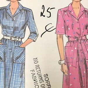 1989 UNCUT, Factory Folded Simplicity 9146 Women's Shirt Dress Pattern ...