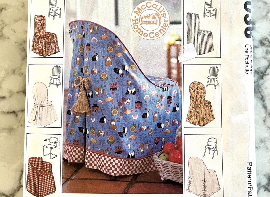 UNCUT 1995 Mccall's Home Decorating Pattern for Chair Covers, Slip ...