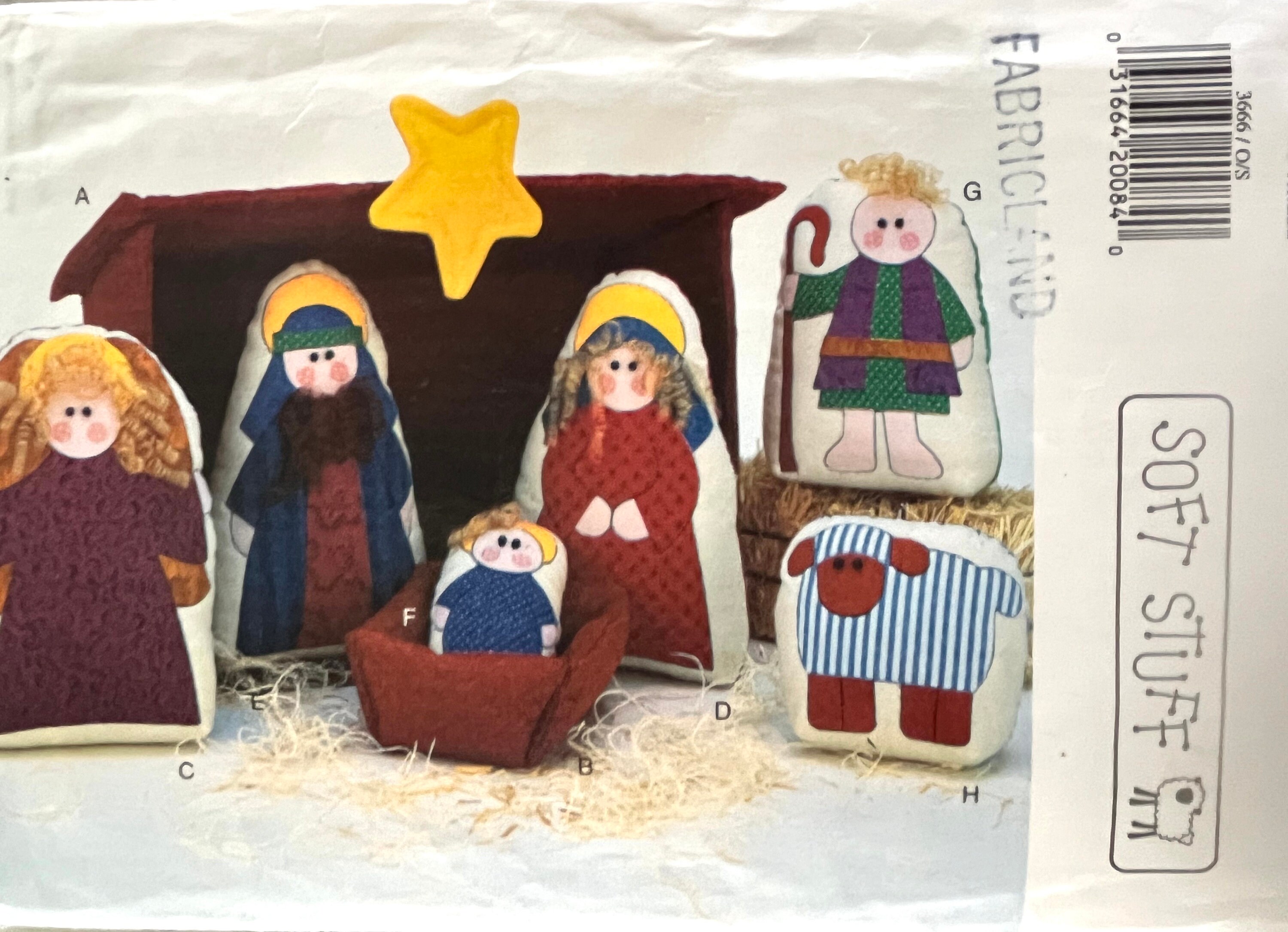 Uncut/complete Christmas Crafts Patterns, Sold Separately, Santa Card ...