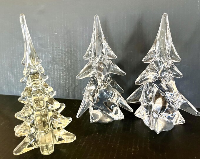 Sigma Japan 24% Clear Lead Crystal Glass Christmas Tree Decoration ...