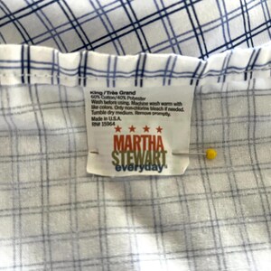 King Sized Flat Sheet by Martha Stewart, 60/40 Cotton Poly Blend, Blue ...