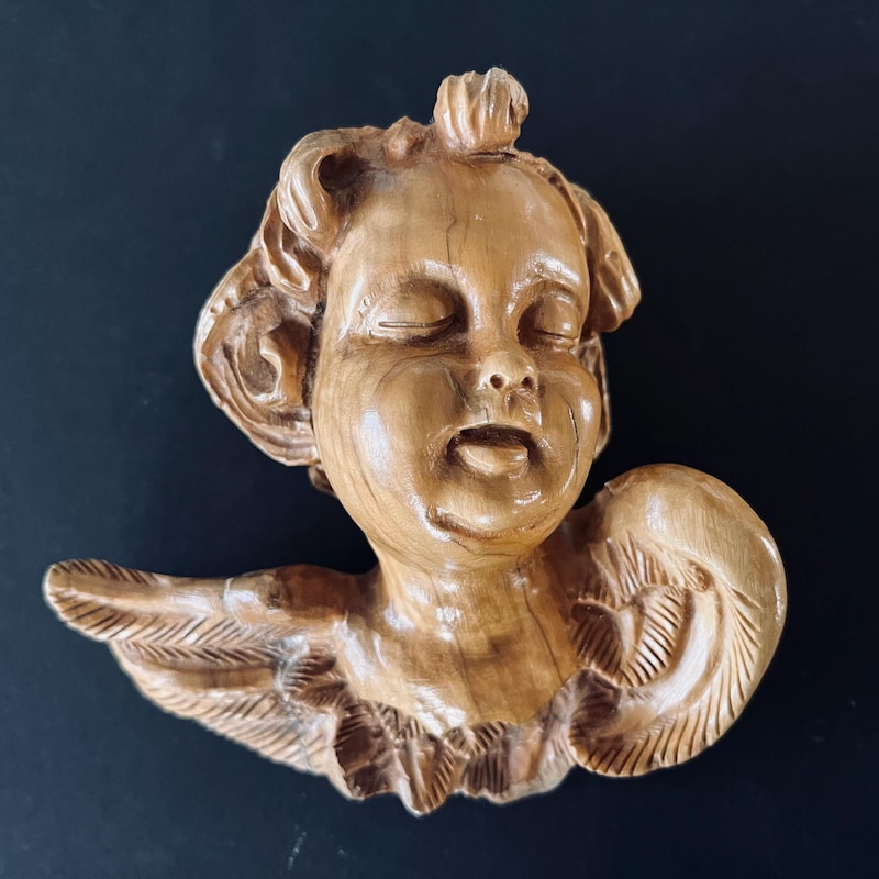 Carved Wooden Cherubs - Etsy
