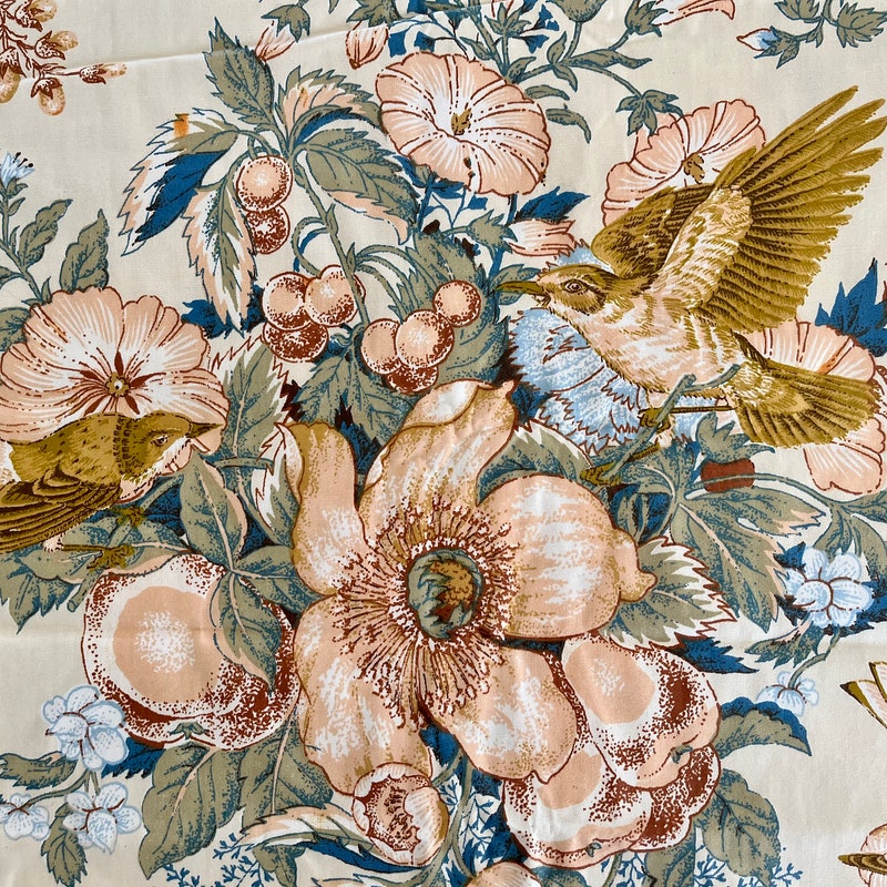Waverly Blue Fabric - Etsy