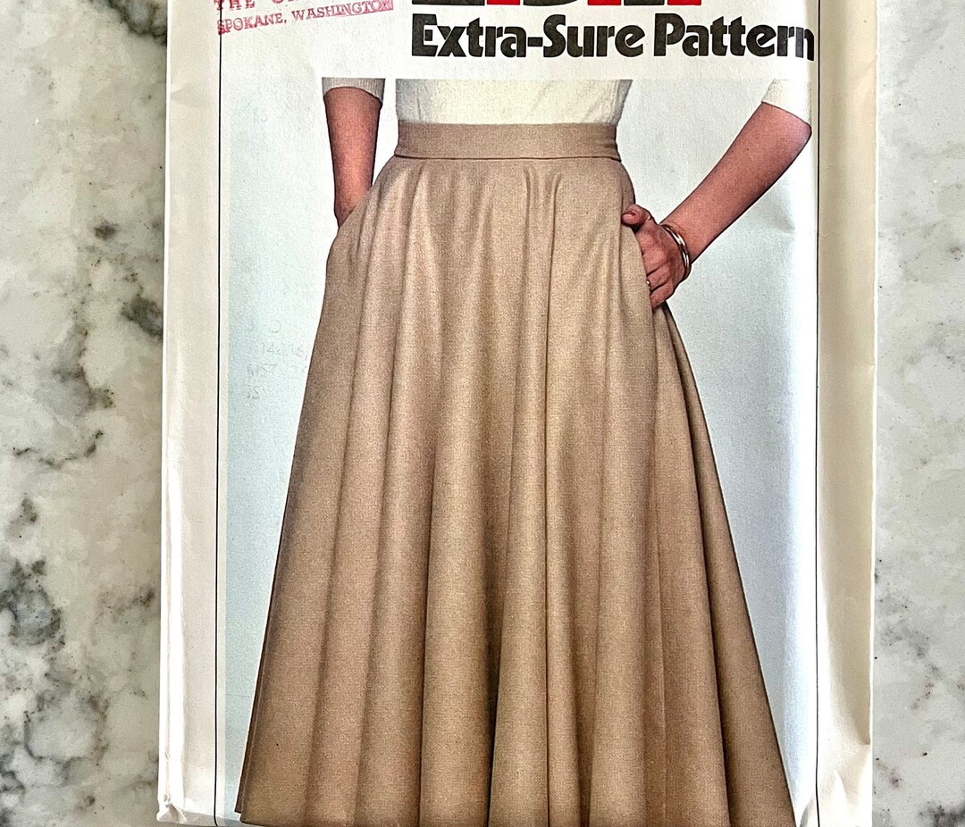 UNCUT 1979 Simplicity 9181 Misses' Full-circle Skirt With Back Zipper ...