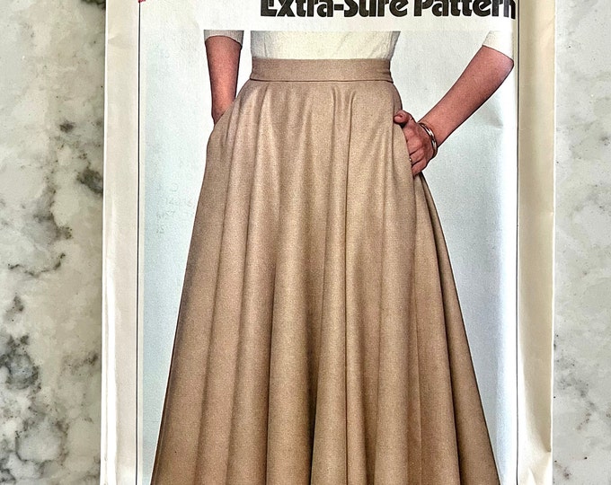UNCUT 1979 Simplicity 9181 Misses' Full-circle Skirt With Back Zipper ...