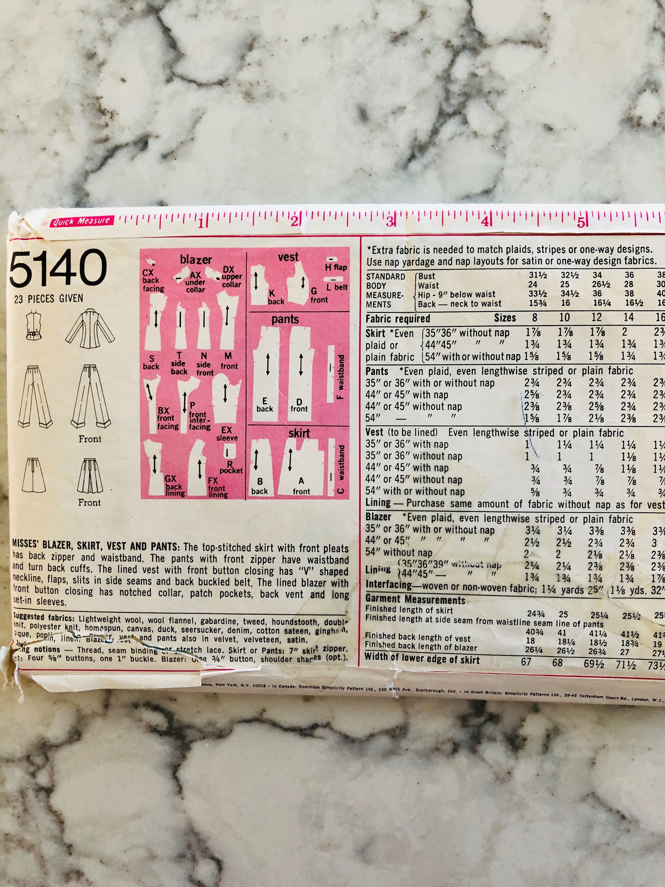 1972 vintage Simplicity 5140 misses' complete lined | Etsy