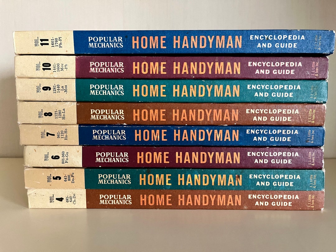 Early 1960's Popular Mechanics Illustrated Home Handyman Encyclopedia ...