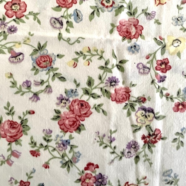 Vintage Floral Sheet - Etsy