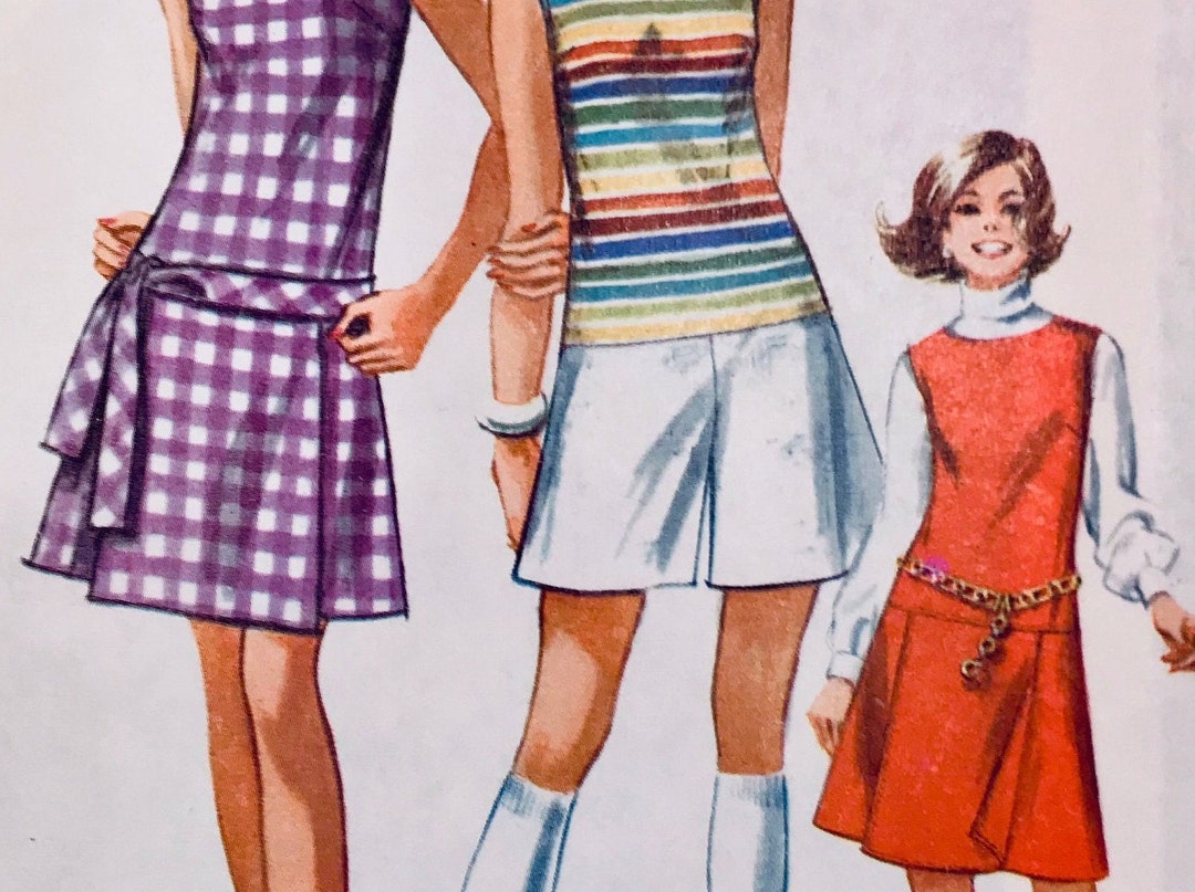 Complete 1969 Simplicity 8147 Misses' Pant Dress or Pant-jumper in Two ...