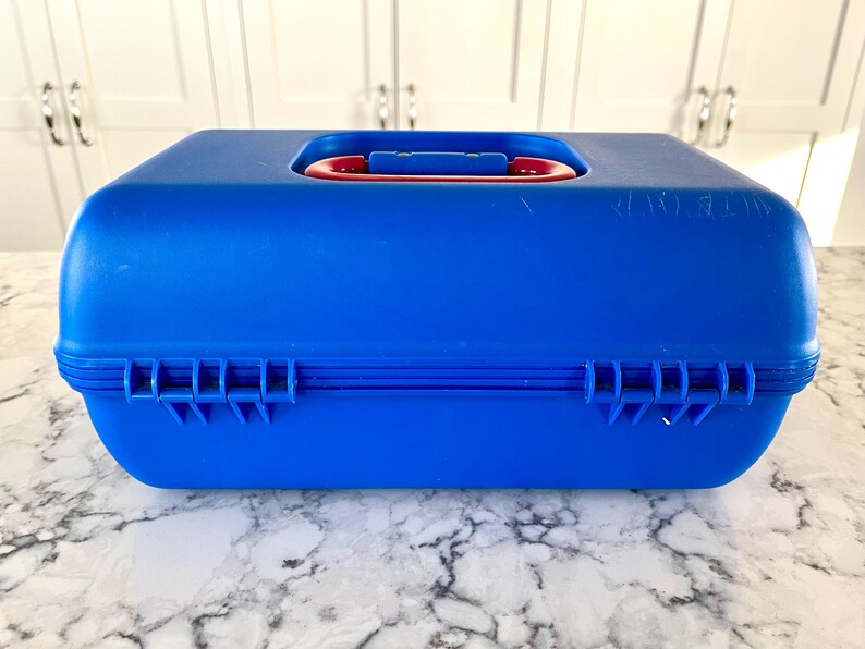 Vintage Caboodles 'on-the-go' Make-up And/or Jewelry Caddy in Bright ...