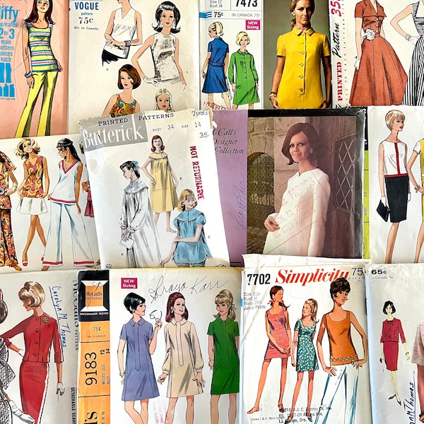 Vintage Sewing Patterns - Etsy