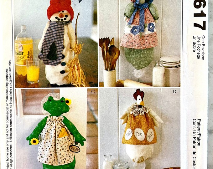 UNCUT 1998 Mccall's 9617 Pattern to Make Clutter Keepers in 4 Styles ...