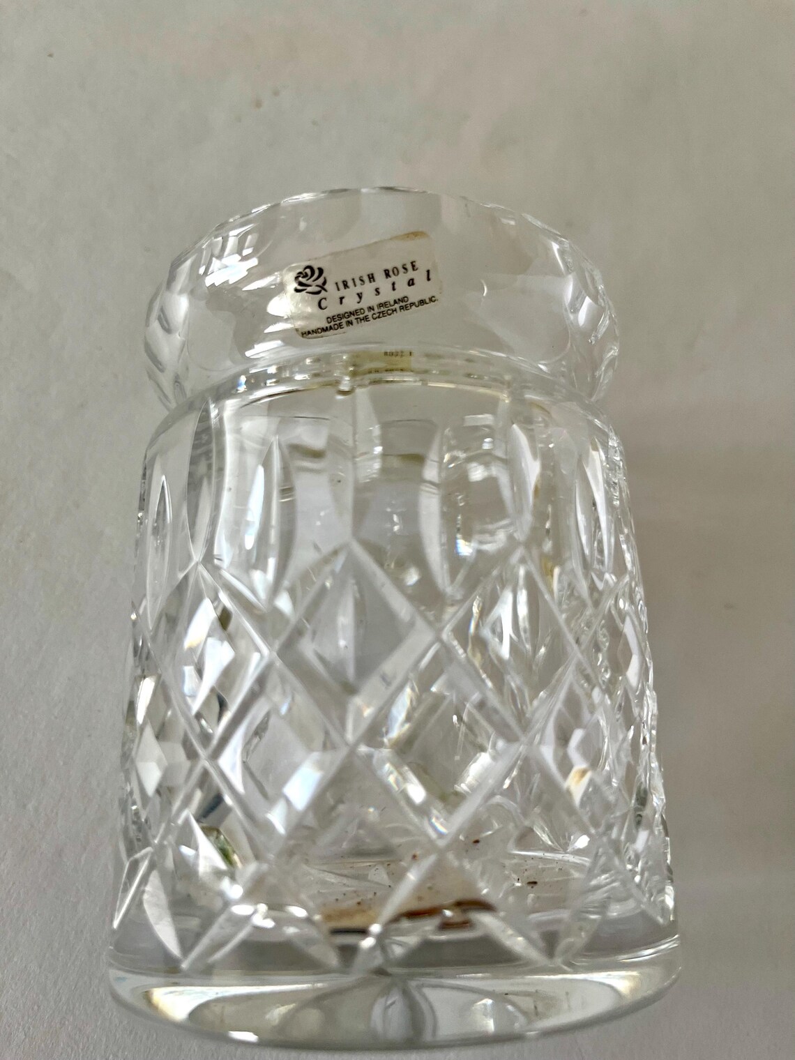 Irish Rose Crystal Jam Jar With Crystal Lid, Manufactured in the Czech ...