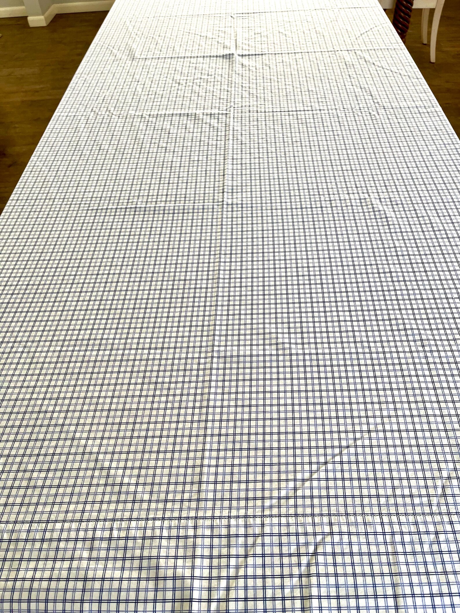King Sized Flat Sheet by Martha Stewart, 60/40 Cotton Poly Blend, Blue ...