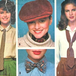 Complete 1978 Simplicity 8723 Misses' and Men's Ties, Bag With Fringe ...