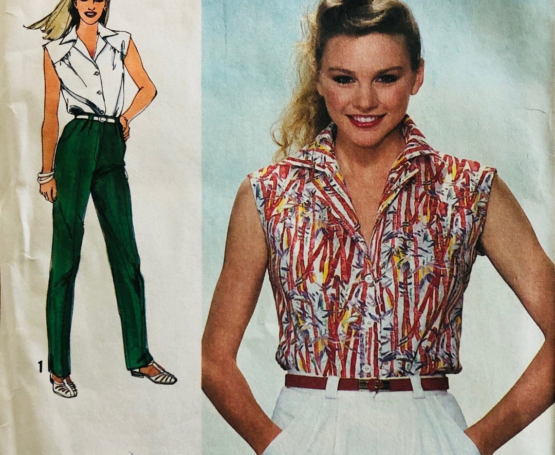 UNCUT 1980 Vintage Simplicity 9552 Women's Sleeveless - Etsy