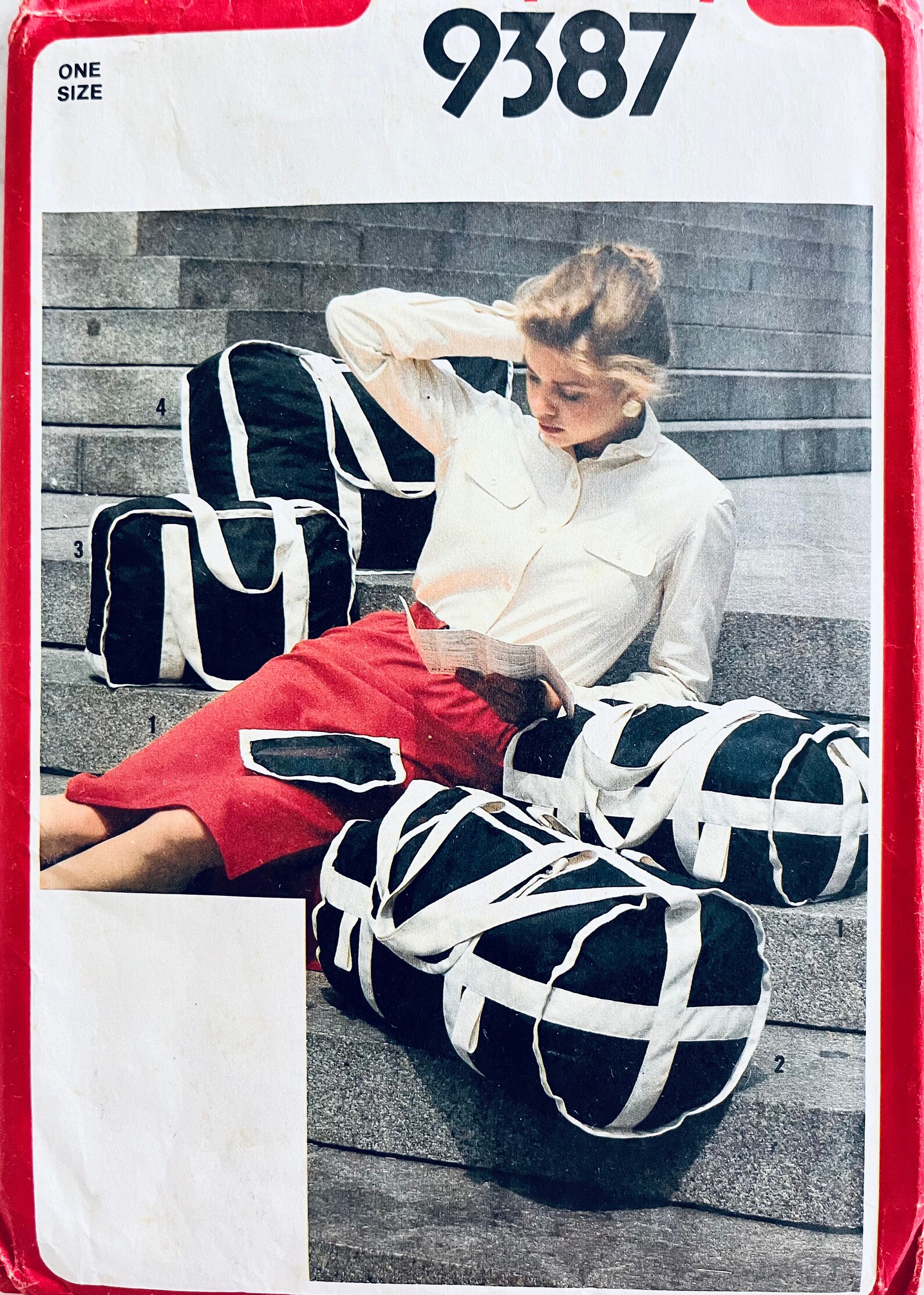 UNCUT 1980 Simplicity 9387 Set of Duffle Bags in Two Sizes and - Etsy