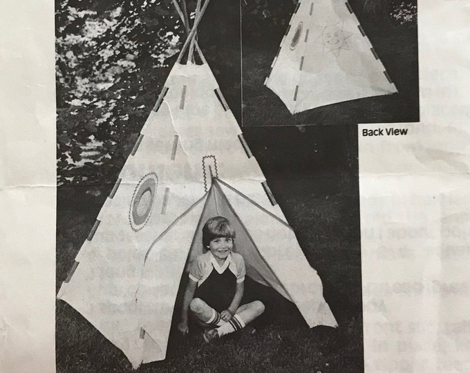 1984 Klaus B Rau "my Own Teepee" Pattern by Marie Rau, Layout and ...