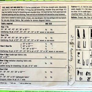 Complete 1978 Simplicity 8723 Misses' and Men's Ties, Bag With Fringe ...