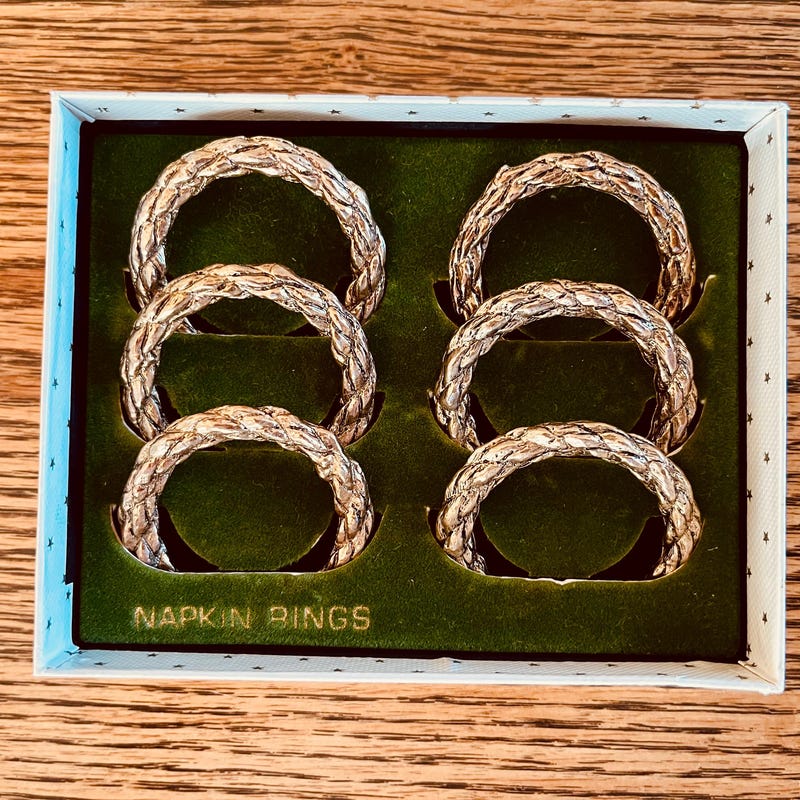 Vintage Gold Napkin Ring - Etsy UK