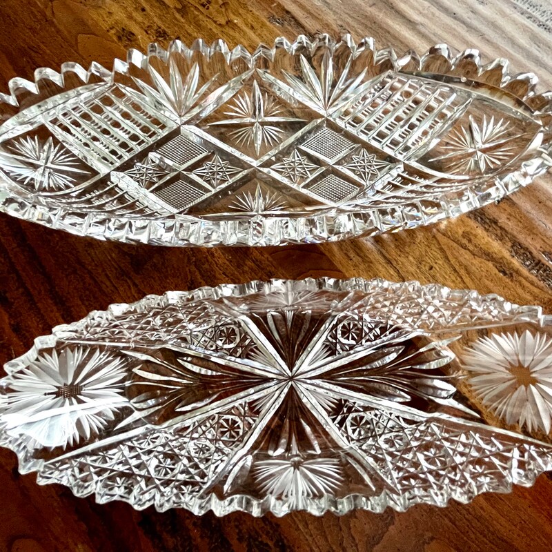 Cut Glass Dishes - Etsy