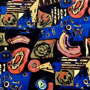 54" Wide X 3 Yards 26" Long Abstract Cotton or Cotton Blend Medium ...