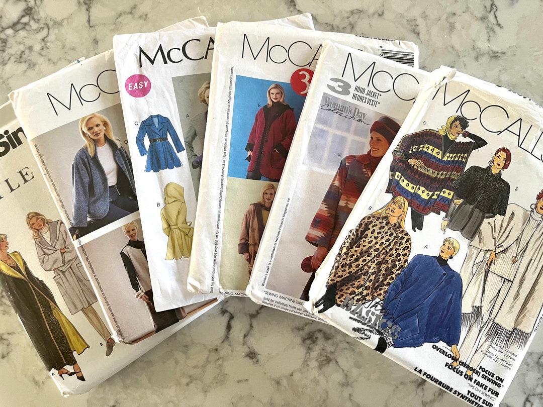 UNCUT Simplicity and Mccall's Lined and Unlined Coats and Jacket ...