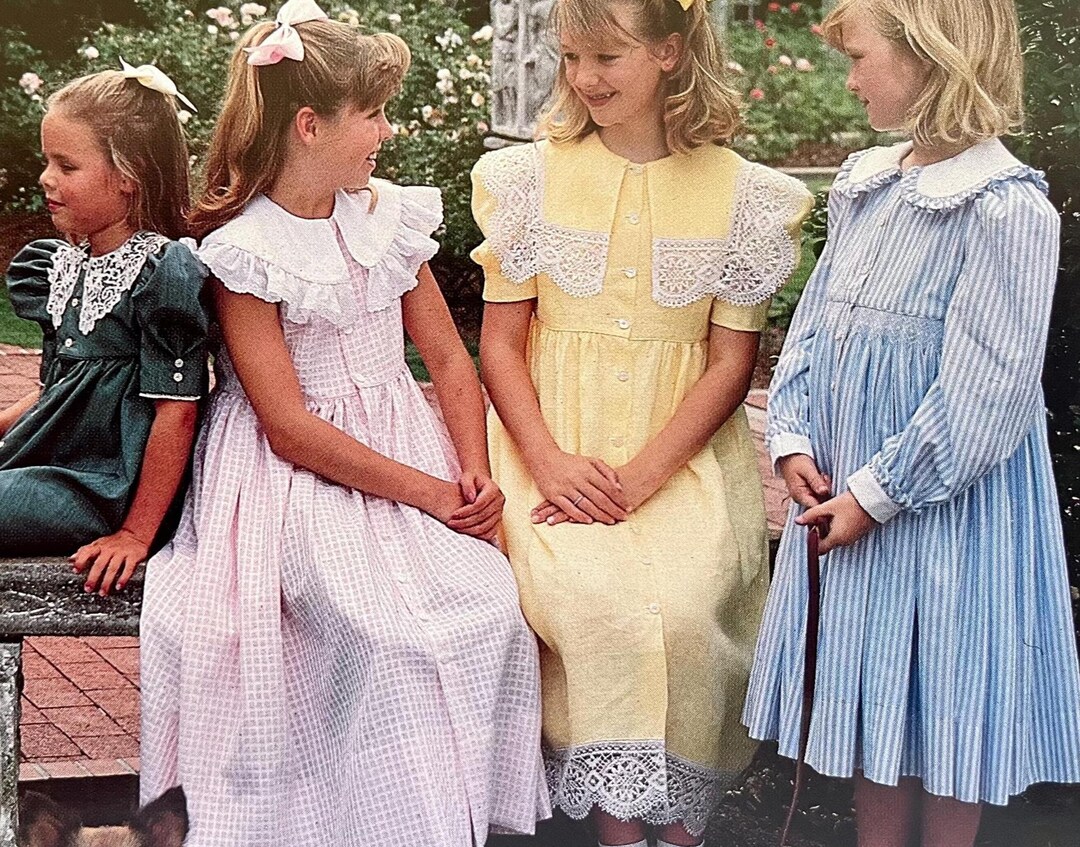 UNCUT 1990 Chery Williams "coat Dress", an Heirloom English Smocking ...