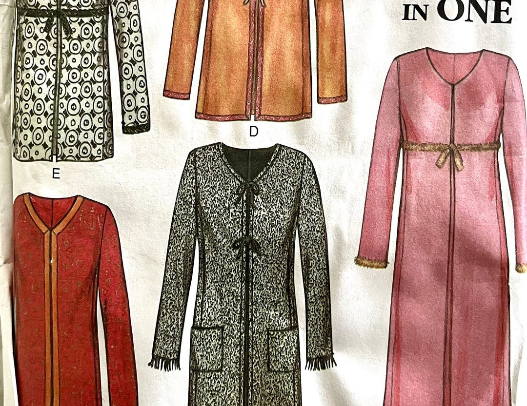 UNCUT New Look 6016 Misses' Easy Sew Jackets, 5 Variations, 7 Sizes ...