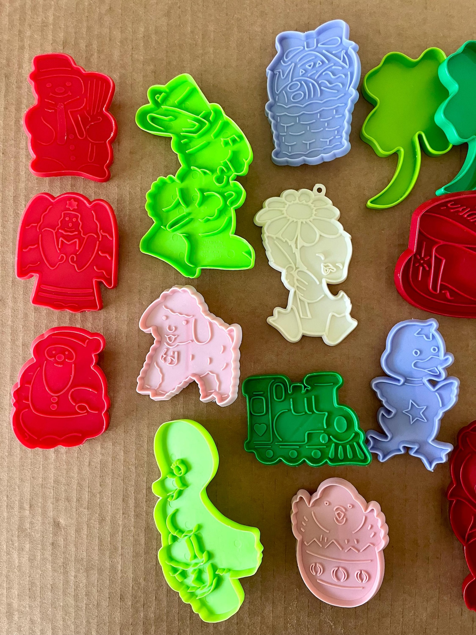 Vintage Hard Plastic Cookie Cutters With Raised Relief for Decorating ...