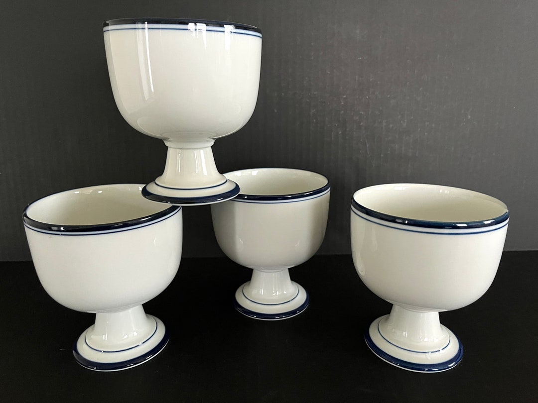 Set of 4 Dansk Bistro Christianshavn Blue 12-ounce China - Etsy