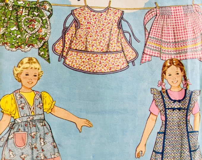 UNCUT 1999 Simplicity 8916 Children's and Girl's Retro Half and Full ...