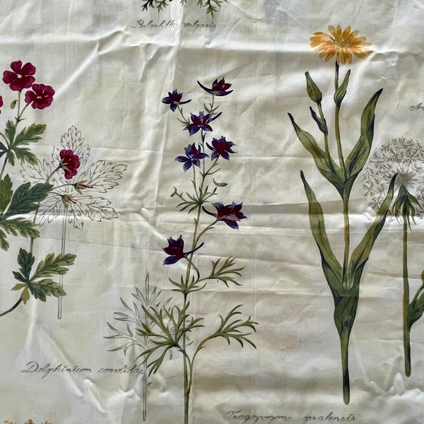 Botanical Fabric - Etsy